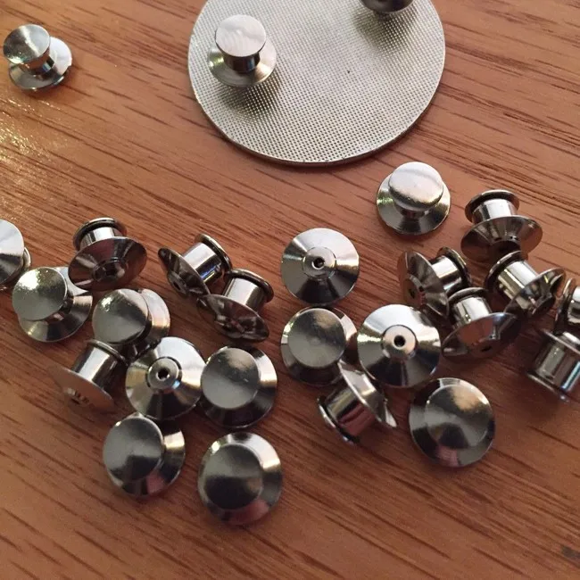 Gold Brass Locking Lapel Pin Back Clutch Clasp Fastener For Badges ...