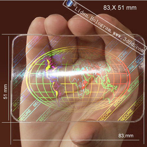 Holographic Business Card Id Card Overlay Driver's License Hologram ...