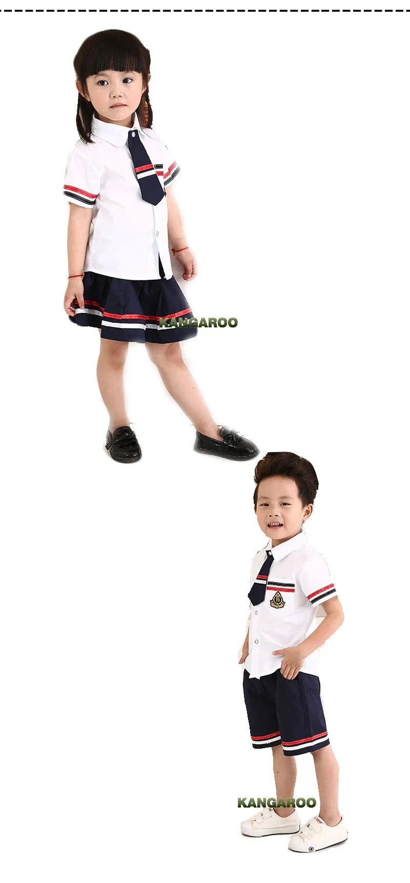Korean School Girls Band Kindergarten Uniform With Badges Pictures ...