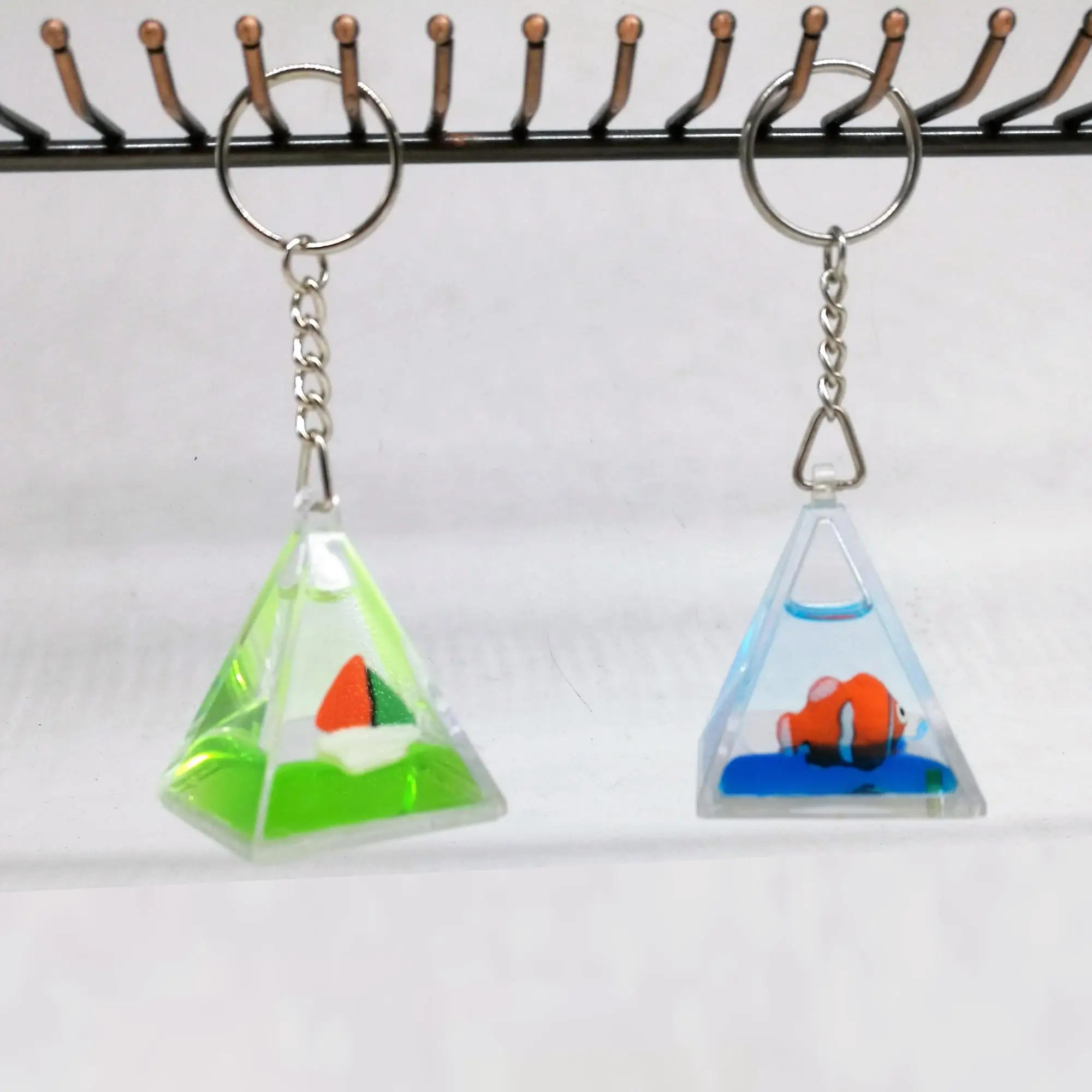 Liquid Keychain/keyring/acrylic Aqua Keychains With 3d Floater - Buy ...