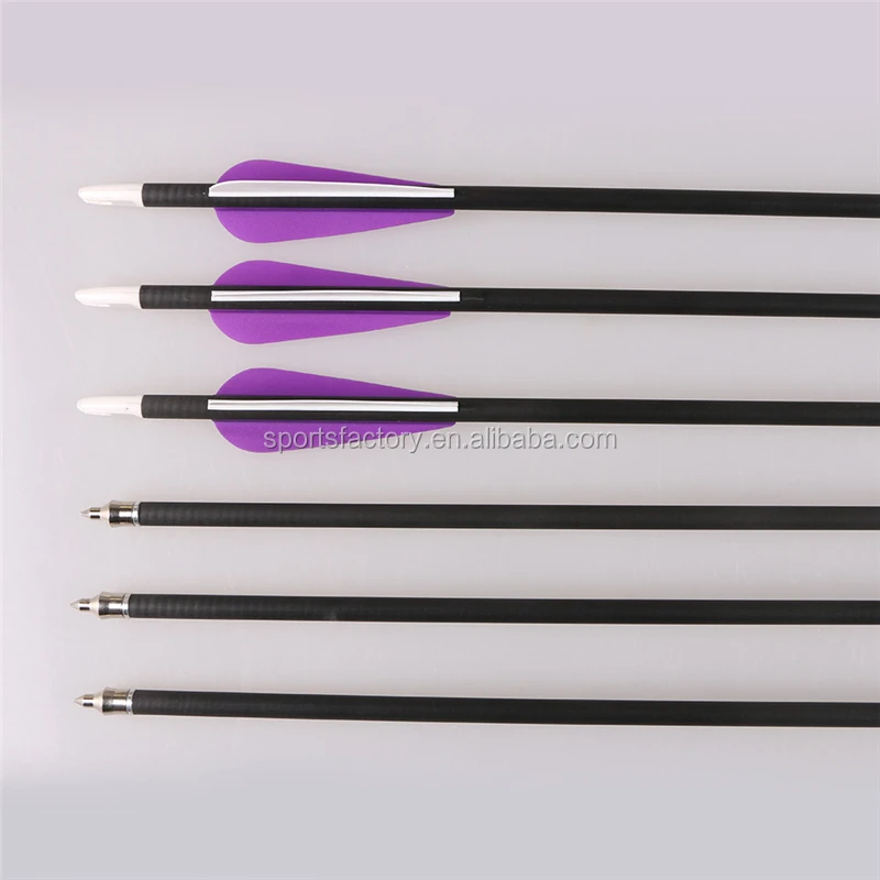 Wholesale Archery Carbon Arrow Hunting Detachable Arrow Tips Carbon ...