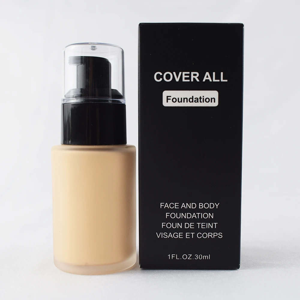 No Logo Face Makeup Foundation Oem Private Label 9 Colors High Quality ...