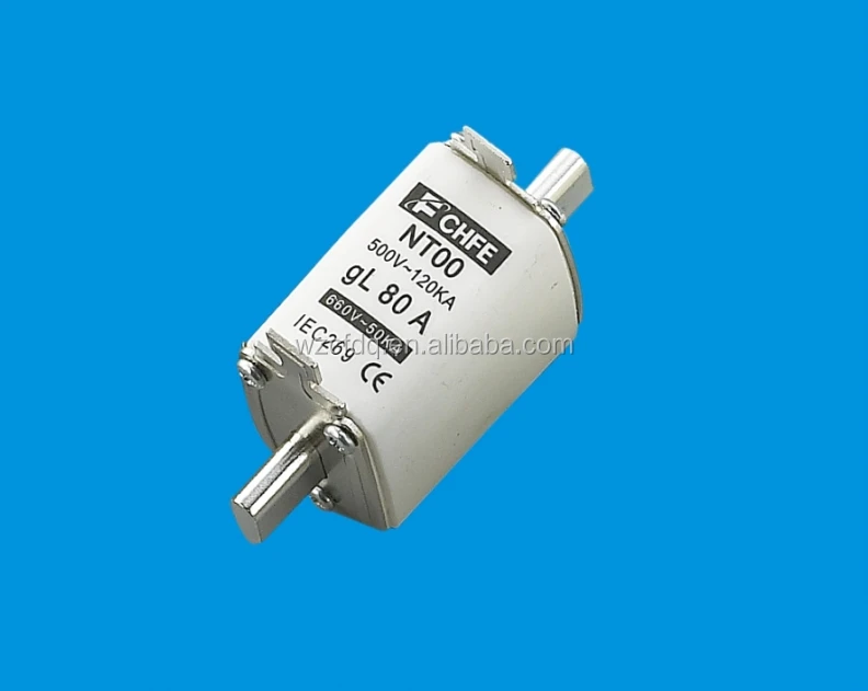 Nh2 500v 120ka 200a 250a 315a 355a 400a Yellow Suqare Blade Contact Iec ...