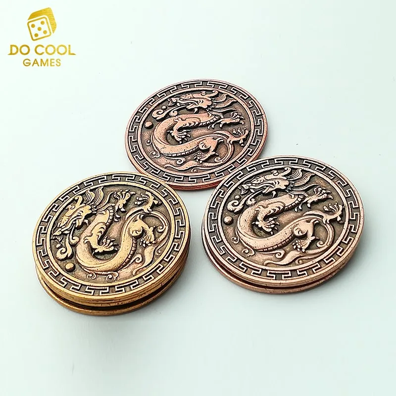 Custom Dia Casting Card Game Metal Token - Buy Metal Token,Game Metal ...