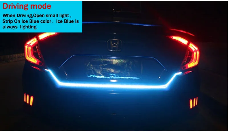 Autodragons 120mm Rgb Colorful Flowing Led Trunk Strip For Car Trunk ...