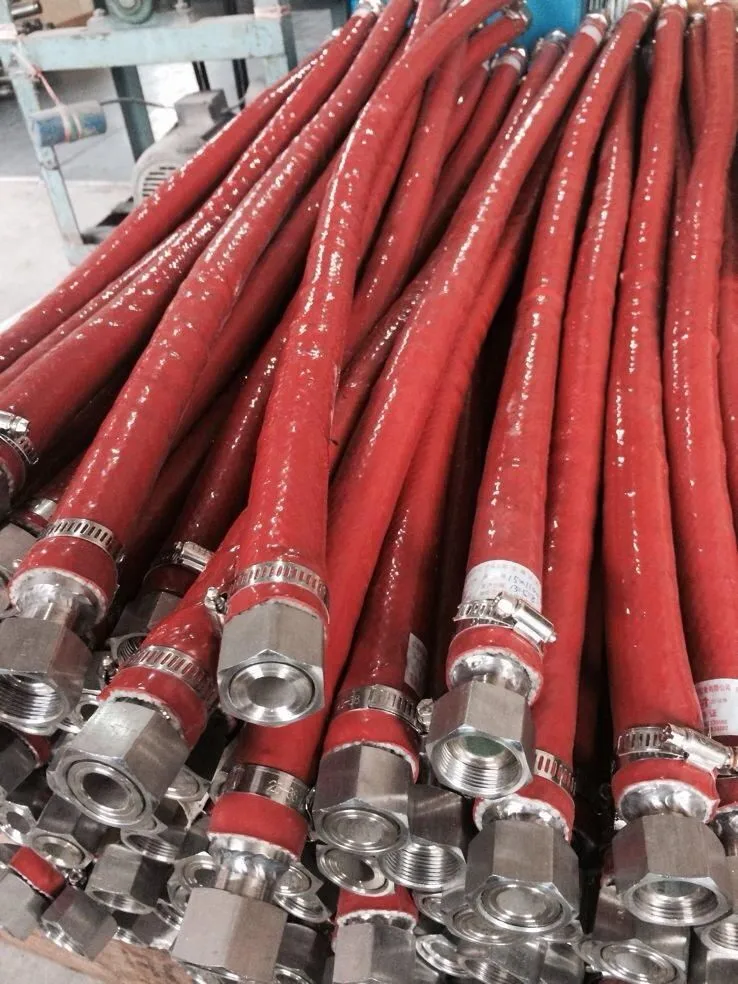 150mm Dia Silicone Coated Hydraulic Hose Protection Fiberglass Fire ...