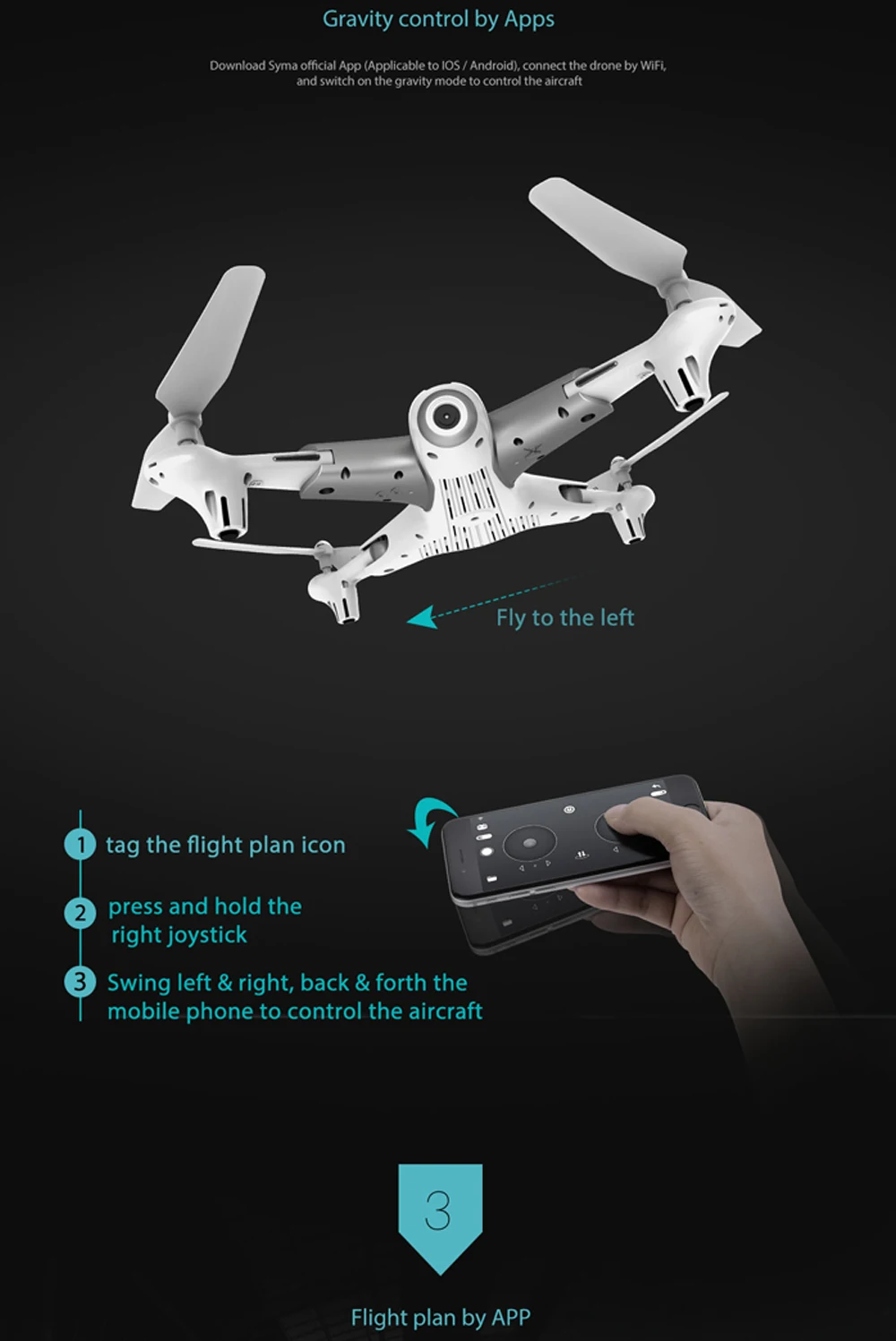 Syma Z3 Foldable Drone - 720P Camera, FPV, Optical Positioning