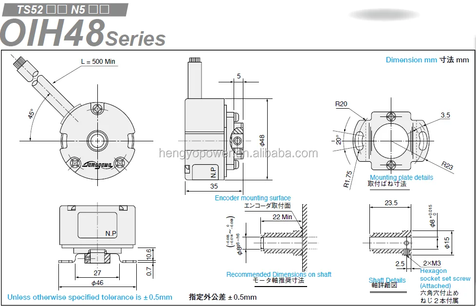 Tamagawa Encoder Rotary Encoders Ts5212n510 Oih48-2000p6-l6-5v - Buy ...