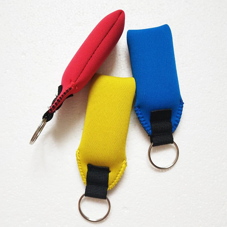 Rectangle Neoprene Floating Keyring Water Buoyant Keychain Key Holder ...
