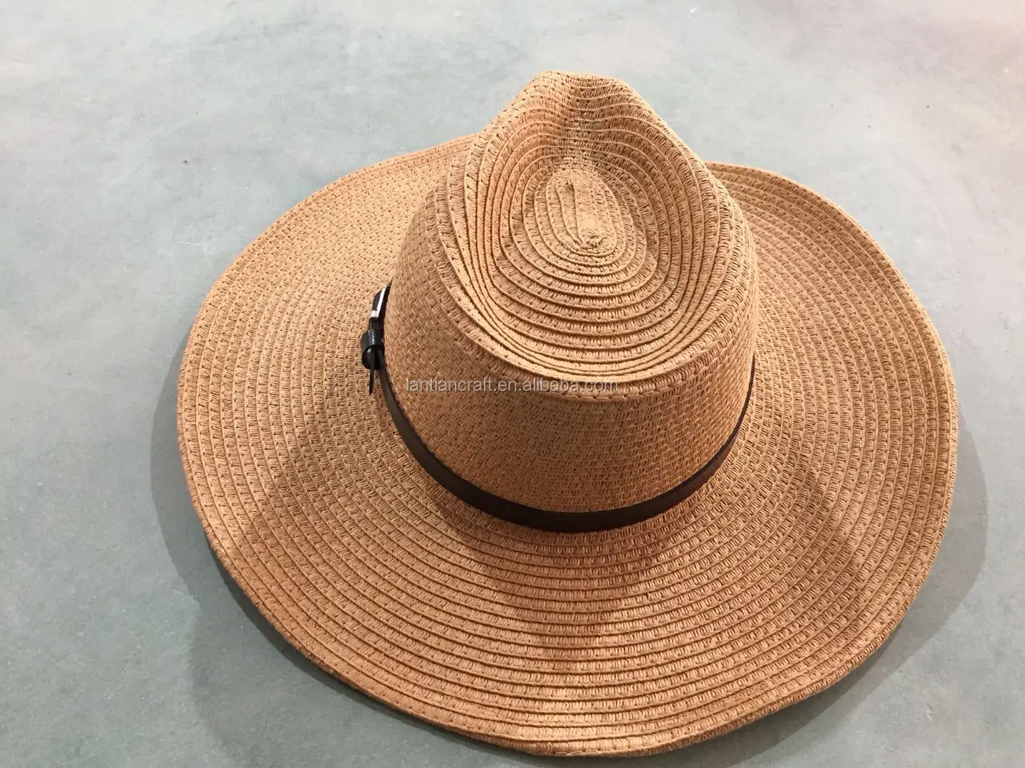 Goedkope Zomer Brede Rand Mannen Stro Hoeden Aangepaste Logo Panama ...