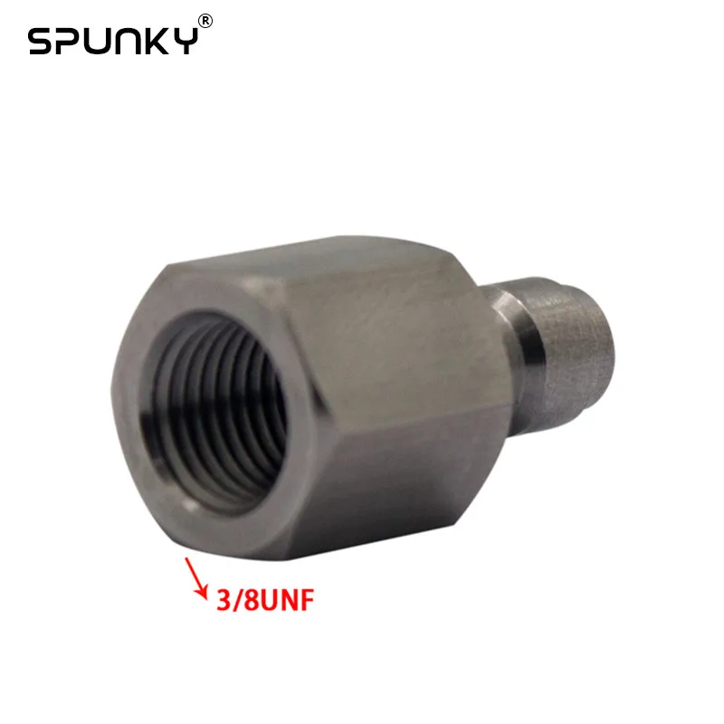 Paintball PCP Adaptor 8mm Male Plug With Female Thread 3/8-24UNF,1/8NPT ...
