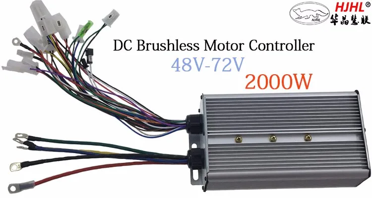2000w Electric Vehicle Dc Brushless Controller 48v/60v/72v Current 60a ...