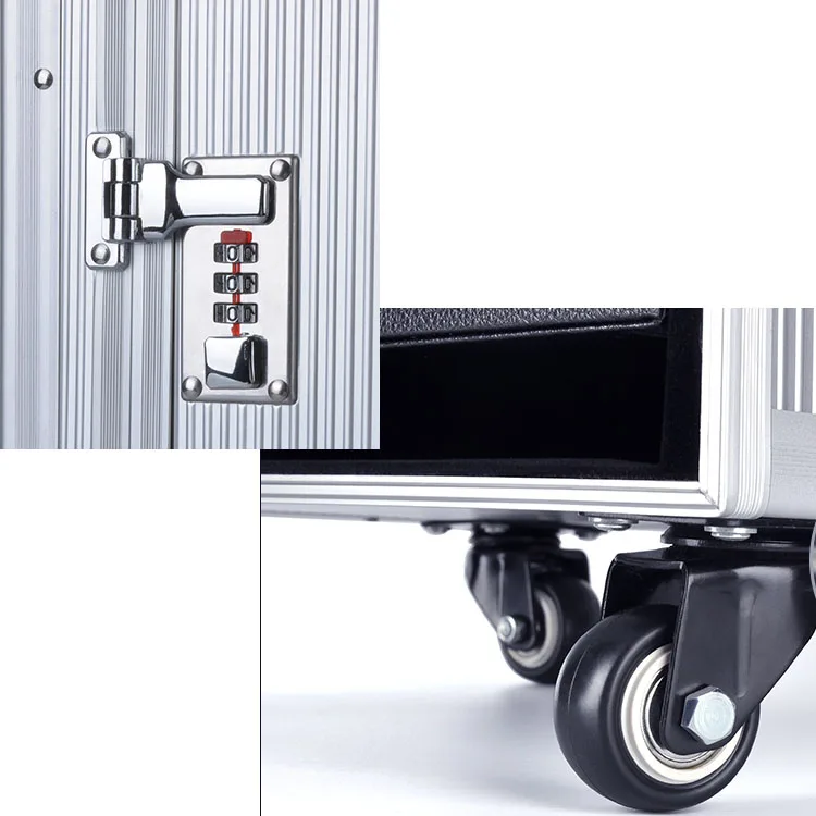 Rolling Wheeled Carrying Travel Aluminum Jewelry Trolley Case - Buy ...