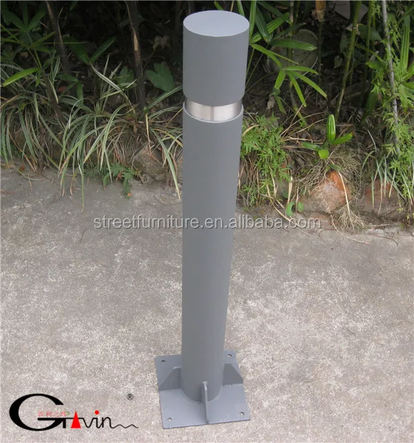 Flexible Steel Pipe Bollard In Ground Fixing With Socket,Removable Pipe ...