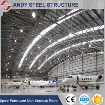 Large Span Steel Frame Roofing For Arch Aircraft Hangar - Buy Large ...