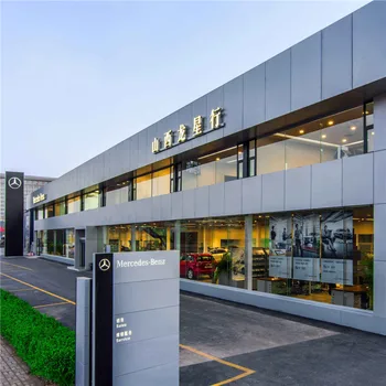High Quality Prefabricated Steel Structure Glass 4s Car Shop Showroom ...