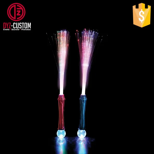 Light Up Fiber Optic Stick Wands / Fiber Optic Wand With Multicolor ...