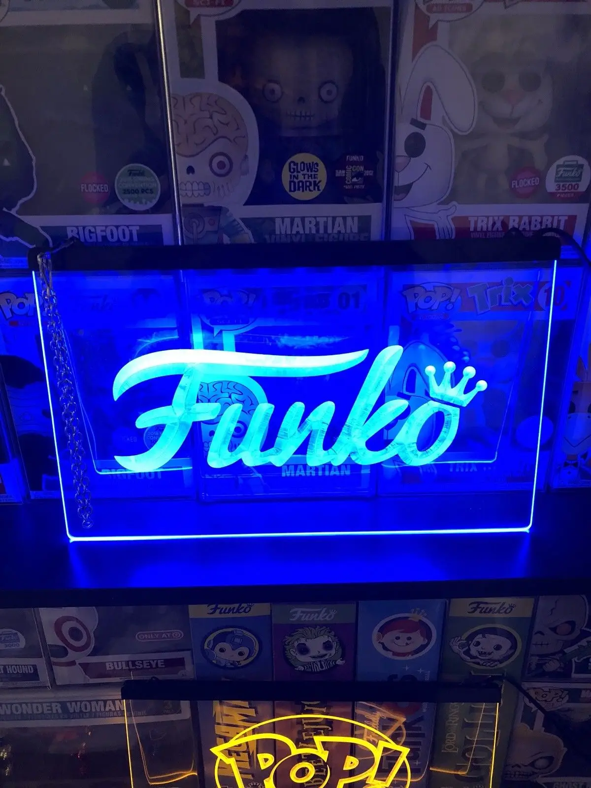 2 Funko Pop Led Neon Acrylic Signs Display Vaulted Limited Edition ...