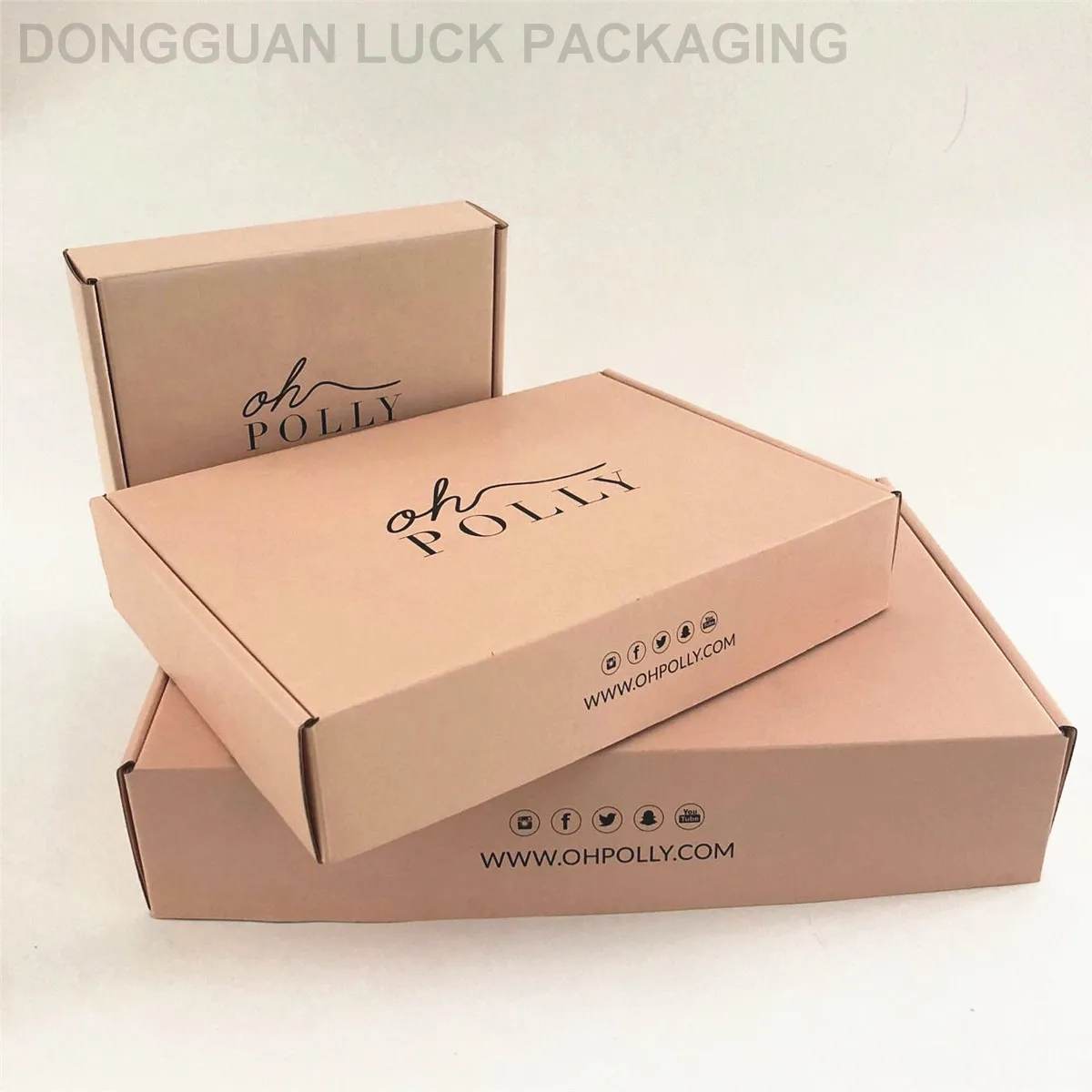 Custom Pink Color Corrugated Shipping Box Weight Symbol Pink Boxes ...