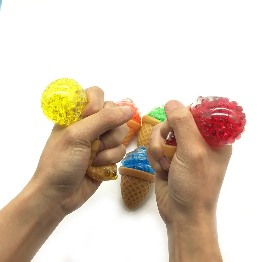 Yh191 Novelty Fruit Ball Hand Wrist Squeeze Ice Cream Bulb Bubble ...