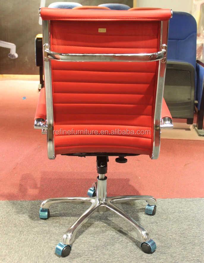 Beautiful Modern Classic Executive High Back Modern Orange Leather ...