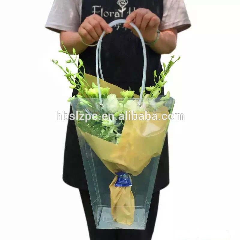 Eco-friendly Recyclable Flower Bag Transparent Pp Bag Flower Wrapping ...
