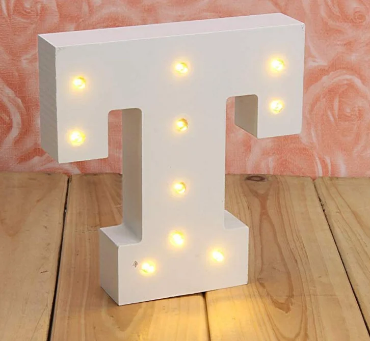 Wooden Diy Led Letter Lights Sign T - Buy Led Channel Letter Signs ...