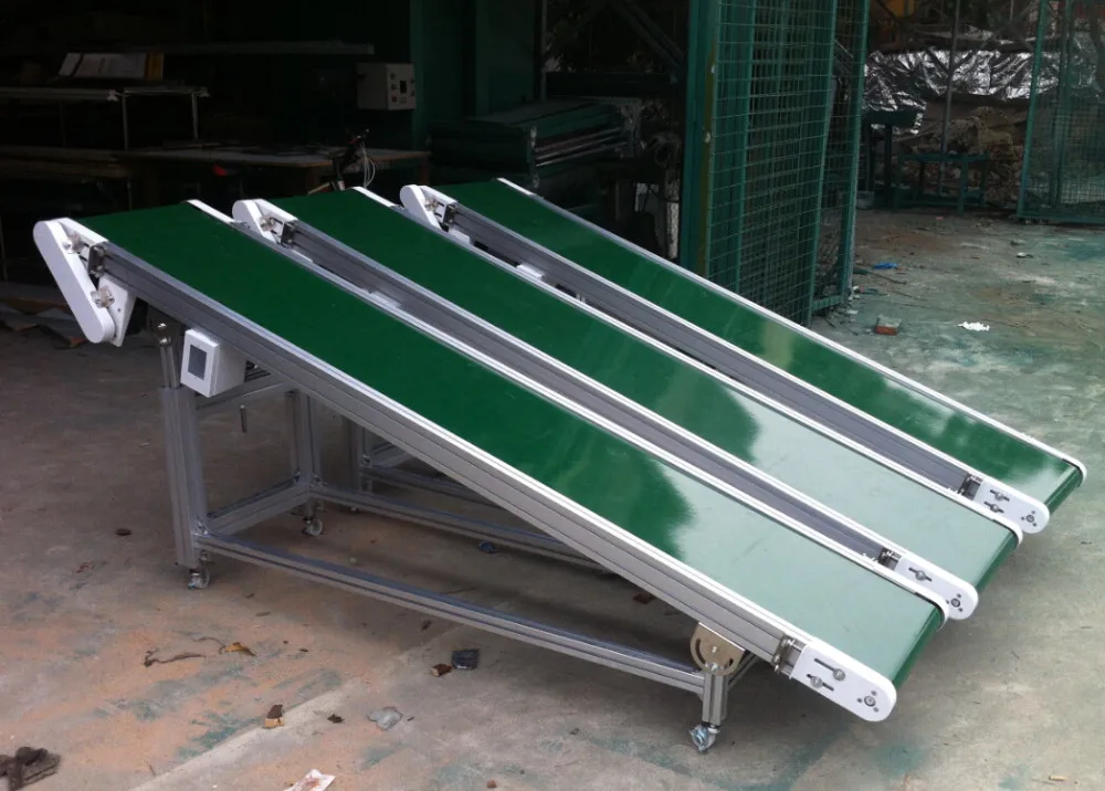 Mini Conveyor Belt System Aluminum Type Monoclinic Platform Conveyors ...