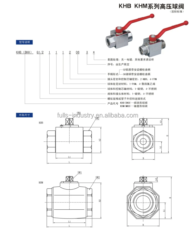 Khb Stainless Steel High Pressure Ball Valve - Buy Khb Stainless Steel ...
