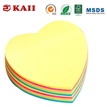 Customized Heart Shaped Sticky Note Manufacturer,High Quality Heart ...
