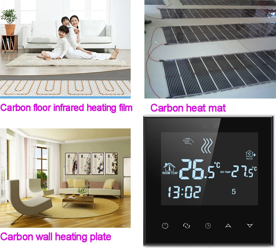 HYSEN LCD Touch Screen Temperature Controller for Heating