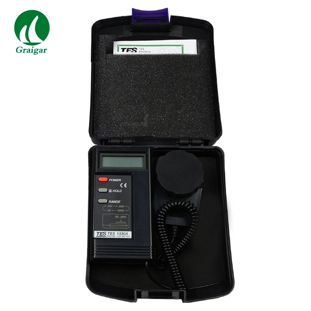 Tes-1330a Digital Lux Meter Light Meter Digital Illuminometer Luminance ...
