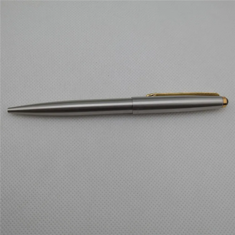 Simple Silver Color Stainless Steel Parker Ballpoint Pen