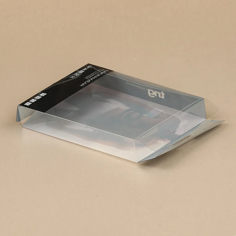 Custom Underwear Plastic Packaging Boxes - Transparent PVC