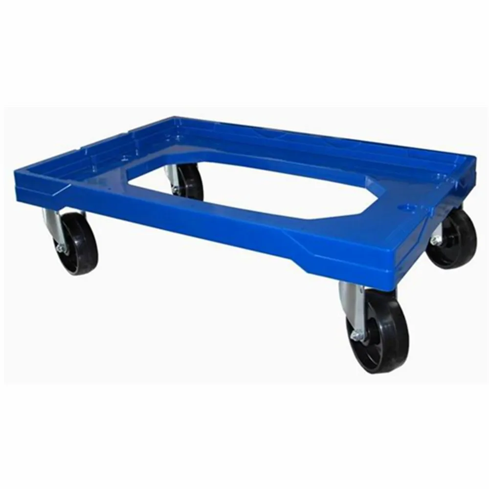600 X 400 Mm Plastic Rolling Base for Stackable Bins 4 Wheels