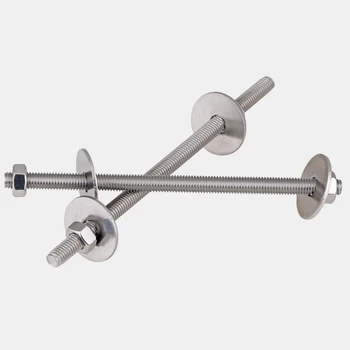 Stainless Steel All Threaded Rod Double End Threaded Studs Bolts Nuts ...