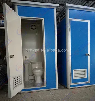 Outdoor Steel Frame Structure Portable Toilet Squatting Pot Or Western ...