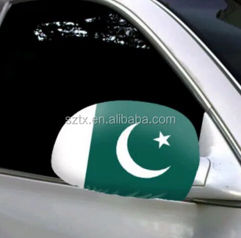 Custom Logo Car Mirror Cover Flag Pakistan Flag - Buy Pakistan Car ...