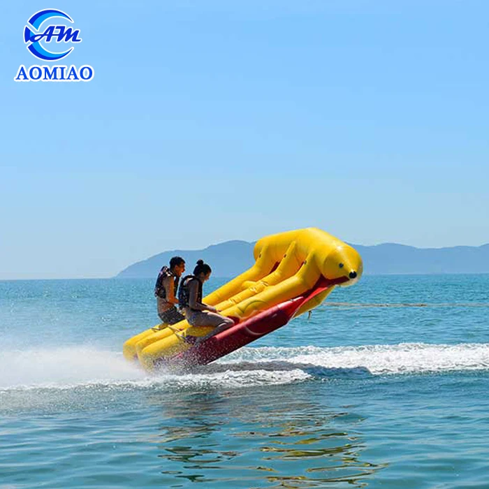 Commercial Inflatable Banana Boat Flying Fish Tube Motorized Water Toy ...