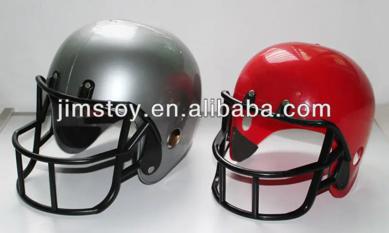Mini Plastic Red Football Helmet - Rugby Helmet for Children