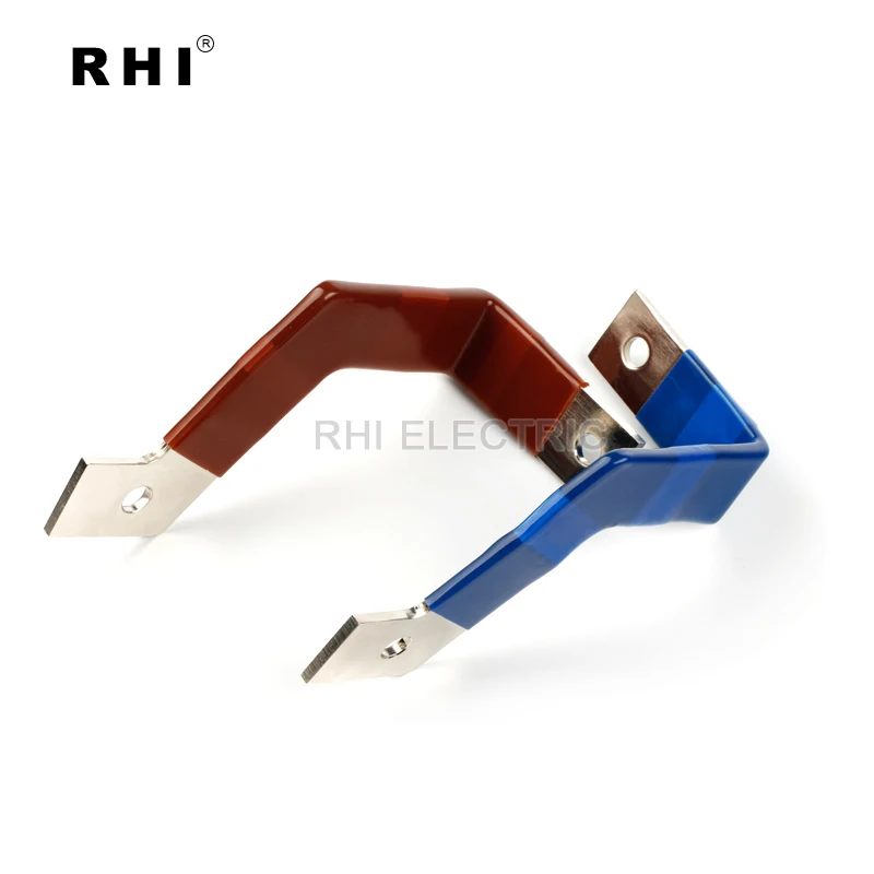 400A Bended PVC Dipping Copper Busbar Connector for Switch Electrical ...