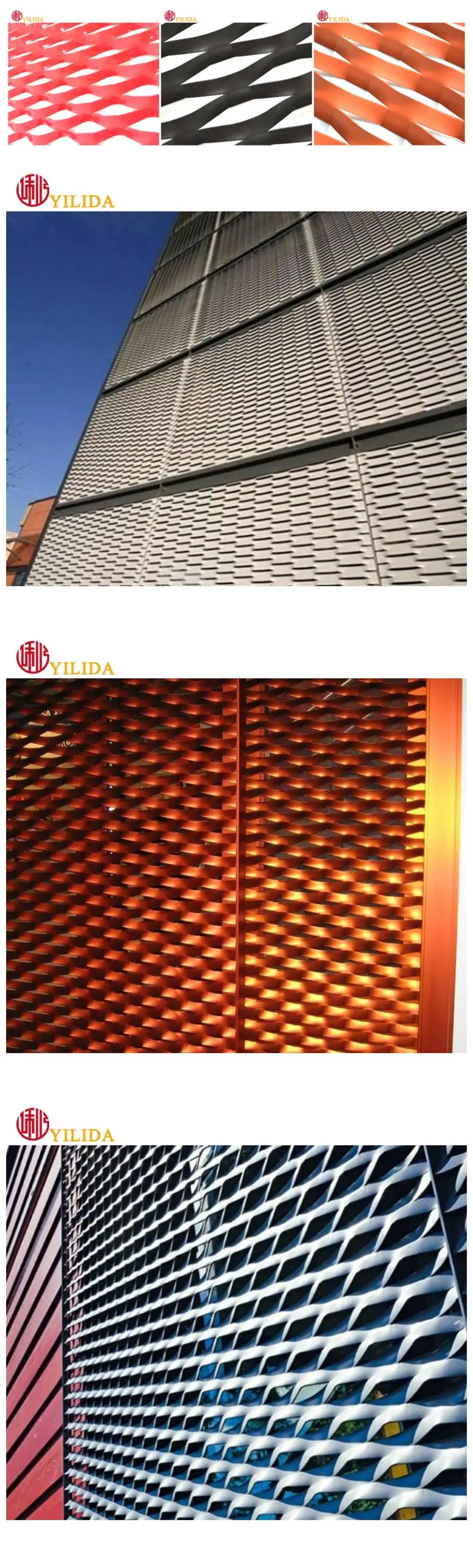 Aluminum Expanded Metal Wire Mesh Fireproof Ceiling