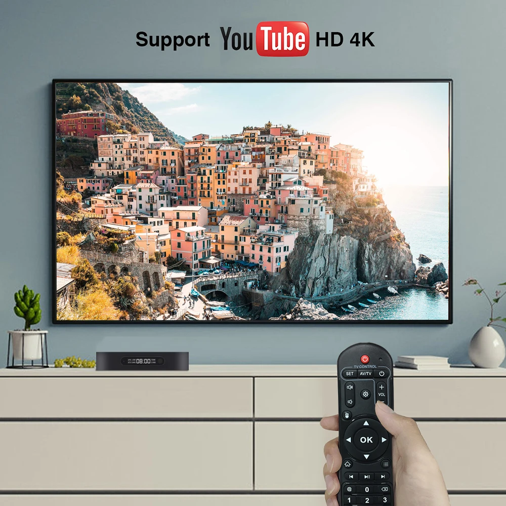 Android TV Box Digital HD 4K EM95 Max Android 9.0 IPTV Box