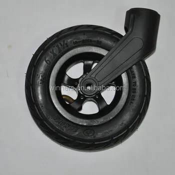 6 Inch Small Pneumatic Plastic Wheel With Forks - Buy Pneumatic Plastic ...
