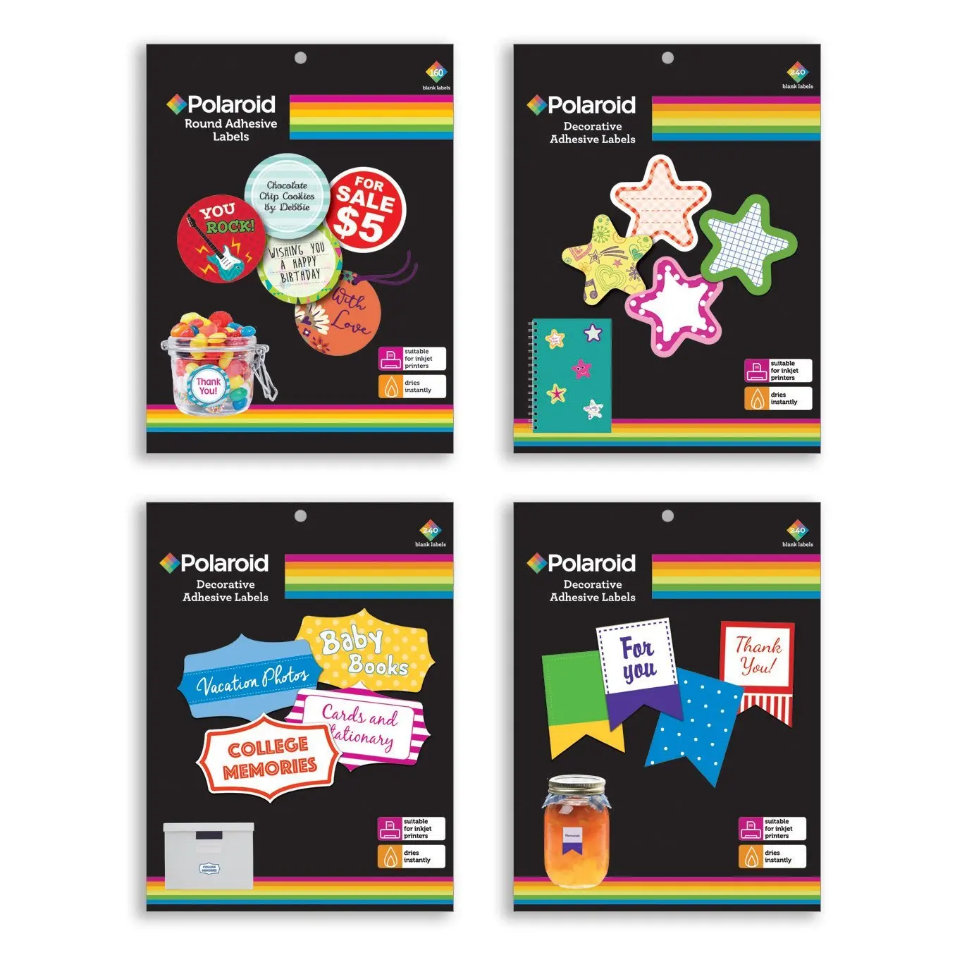Polaroid Labels Template
