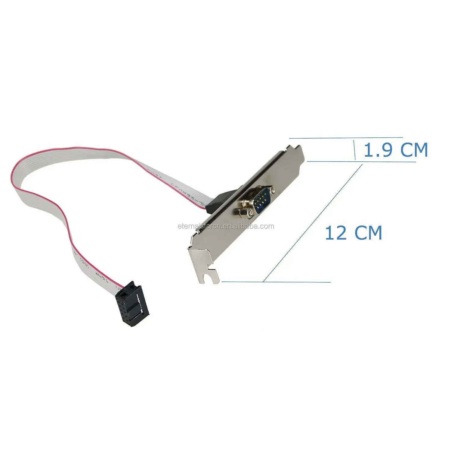 RS232 DB 9 Pin Serial Port Connector with Ribbon Cable