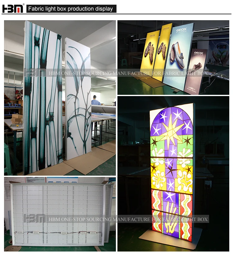 Seg Display Backlit Led Textile Light Box Advertising Aluminum Profile Frame Lightbox - Buy ...