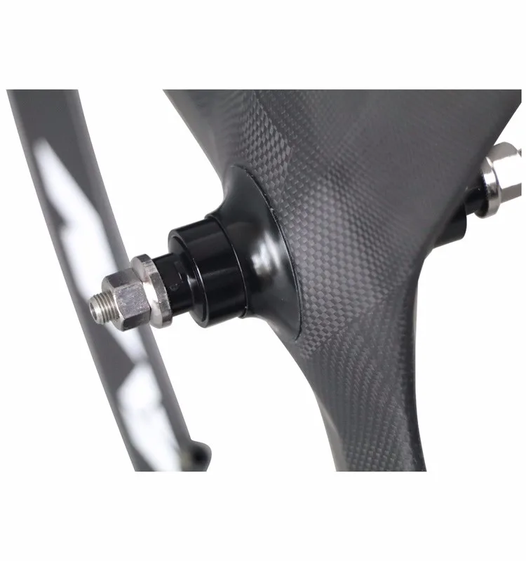 Carbon Track Bike Wheels Tri-spokes Solid Disc Carbon Wheels Tt Wheel ...