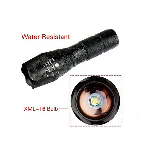 Led Rechargeable Flashlight Pocketman Xml T6 Torch 1000 Lumens18650 ...