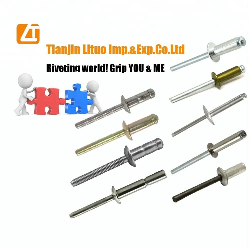 Color Aluminium Blind Rivet White Peel Pop Rivet Black Blind Rivets ...